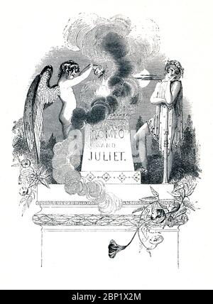 Illustration of the star-crossed lovers in Romeo and Juliet. Tales from ...