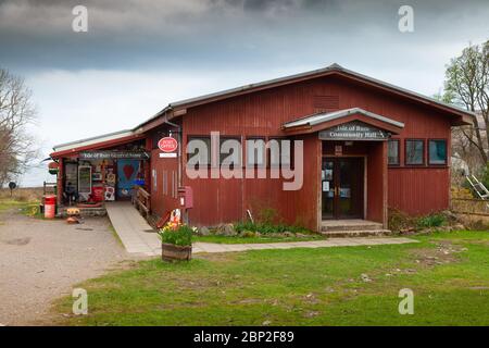 The Isle of Rum general stores Scotland Stock Photo - Alamy