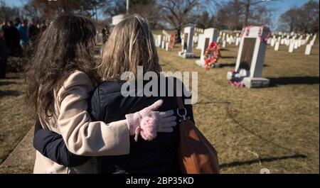 Amy Resnik (left), sister-in-law of the late space shuttle Challenger ...