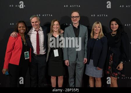 Cheryl Warner of NASA Communications, left, Kirt Costello, deputy chief ...