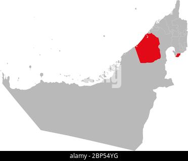 Detailed vector map of Dubai United Arab Emirates Stock Vector Image ...