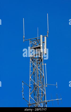 The BT telecommunications tower radio mast on Croker Hill Sutton Common ...