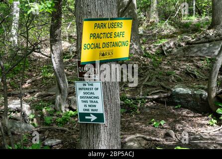 Westchester County Parks installed new warning posters amid COVID-19 ...