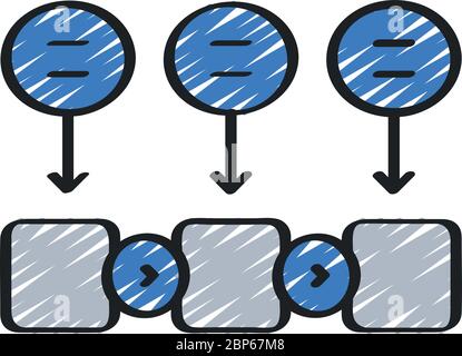 Agile development comments on process icon representing ‘FDD’ Stock ...