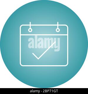 Beautiful Mark Date Line Vector Icon Stock Vector Image & Art - Alamy
