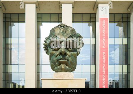 Bust of Boris Christoff in front of the Boris Christoff House of ...