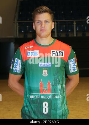 German handball player Christoph Steinert SC Magdeburg DHB Liqui Moly ...