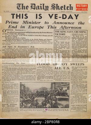 Victory in Europe (V.E) day celebrations in England Stock Photo - Alamy