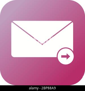 Beautiful Sending Message Glyph Vector Icon Stock Vector Image & Art ...