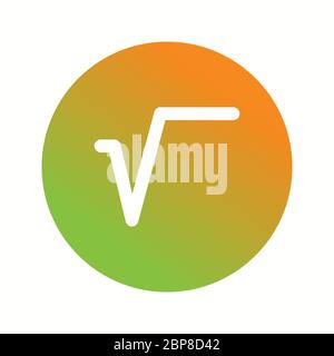 Beautiful Square Root Symbol Glyph Vector Icon Stock Vector Image & Art ...