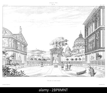 Rome, The Vatican: Via Pia. View taken in front of the entrance, south ...