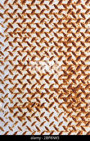 Old rusty metal geometrical backdrop texture Stock Photo - Alamy