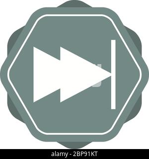 Beautiful Next Arrow Glyph Vector Icon Stock Vector Image & Art - Alamy