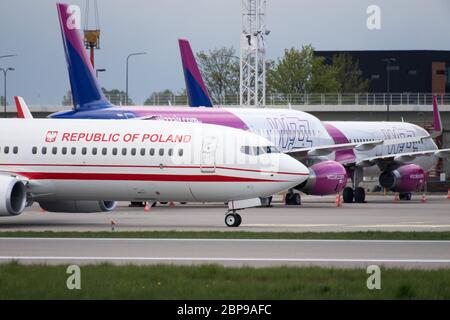An Airbus A320 aircraft flying for Polish airline OLT Express at Batumi ...