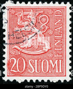 FINLAND - CIRCA 1956: stamp printed by Finland, shows Lighthouse at ...