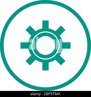 Beautiful Settings Glyph Vector Icon Stock Vector Image & Art - Alamy