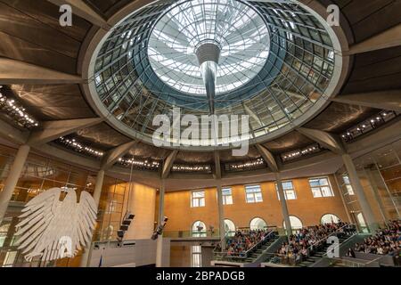 Inside Bundestag German Parliament Berlin Germany Europe Stock Photo ...