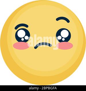rude emoji face icon over white background, line style, vector ...