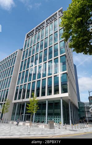 Cardiff City Centre pictured mid morning on 18/5/20 during Covid 19 ...
