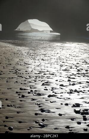 At the seaside near Legzira in light,Legzira,landscape,sea,water,rock ...