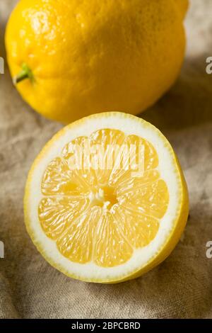 Raw Organic Yellow Lemons in a Bunch Stock Photo - Alamy