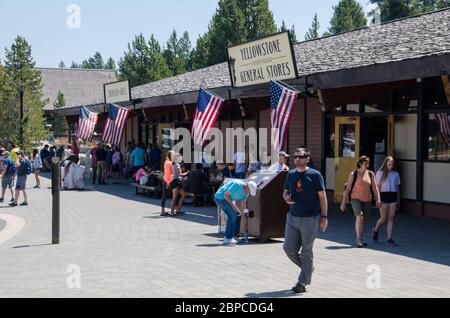 General store at the Canyon Village, Yellowstone National Park, Wyoming ...