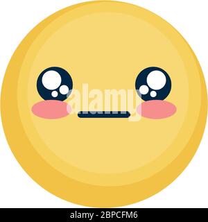 deception emoji face icon over white background, line style, vector ...