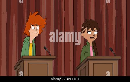 DUNCANVILLE, from left: Mia (voice: Rashida Jones), Duncan Harris ...