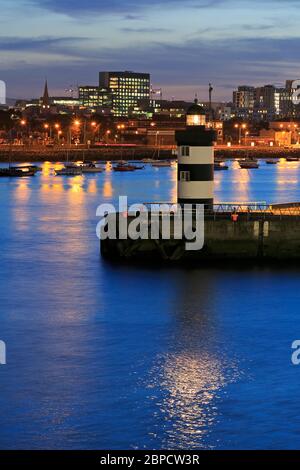 North Wall Lighthouse, Alexandra Basin, Port of Dublin, County Dublin ...