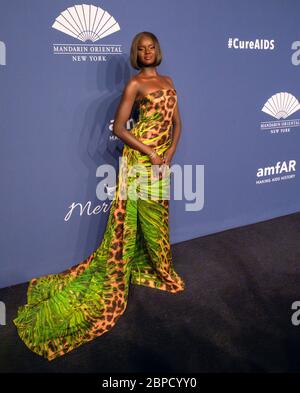 Fashion model Duckie Thot attends the Sports Illustrated Swimsuit 2023 ...