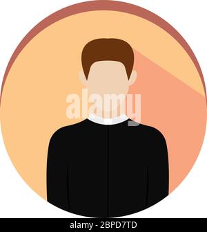 Priest Pastor Pictogram Stock Vector Image & Art - Alamy
