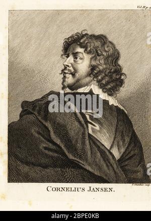Portrait of Cornelius Johnsen, English portrait artist 1593-1661 ...