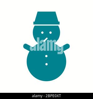 Beautiful Snowman Glyph Vector Icon Stock Vector Image & Art - Alamy