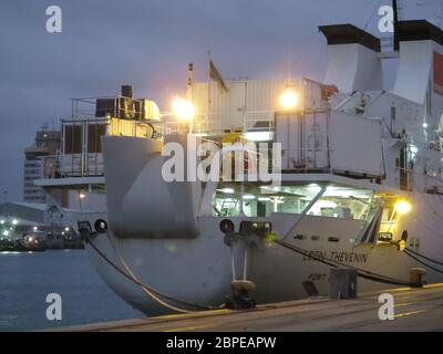 The cable-laying ship "Leon Thevenin", built in 1983 and owned by ...
