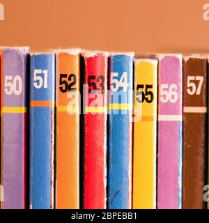 Numbers on colored background, part of a comics collection Stock Photo ...