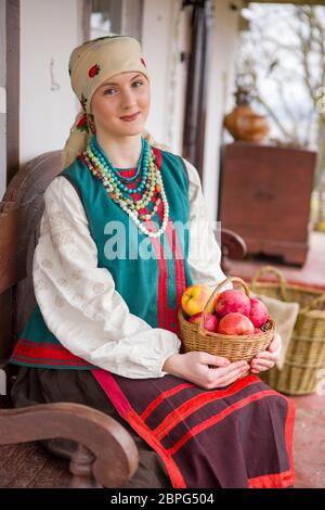 Beauty Russian lady 19th century Stock Photo - Alamy