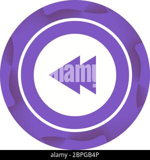 Beautiful Arrow Back Glyph Vector Icon Stock Vector Image & Art - Alamy