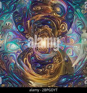 Abstract vivid painting. Colorful vortex Stock Photo - Alamy