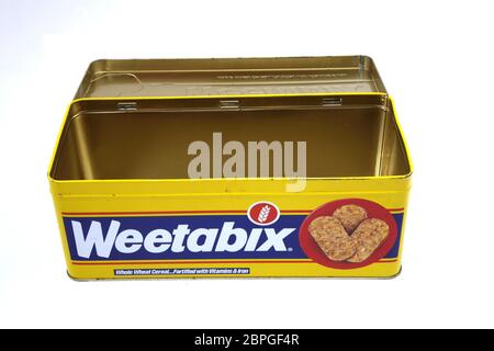 VIntage Weetabix Tin Stock Photo - Alamy