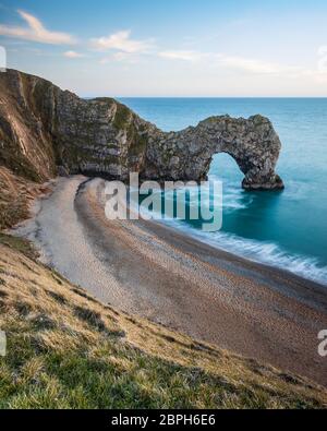 Durdle Door rocks on beach coast in Dorset, England Stock Photo - Alamy