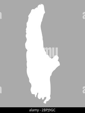 Map of Lake Ammersee Stock Photo - Alamy