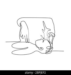 Cardiopulmonary Resuscitation Continuous Line Stock Photo - Alamy