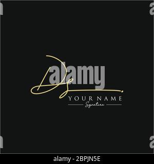 DS Letter Signature Logo Template elegant design logo Sign Symbol ...