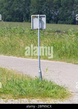 Back of a broken sign at a dutch road Stock Photo - Alamy