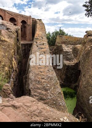 Biete Gabriel Rufael rock-hewn church, Lalibela, Ethiopia Stock Photo ...
