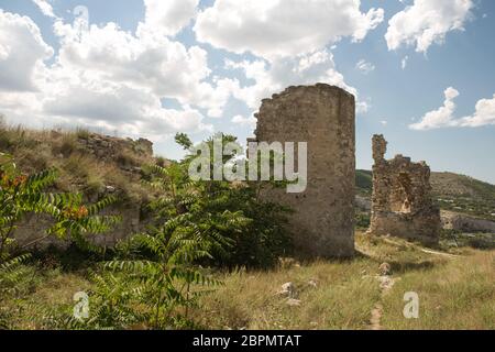 Inkerman. The cave monastery and a fortress Calamita Stock Photo - Alamy
