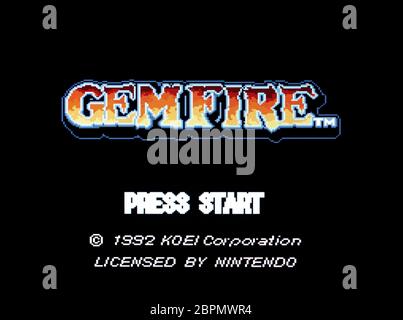 Gemfire - SNES Super Nintendo - Editorial use only Stock Photo - Alamy