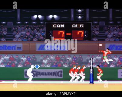 Super V-Ball Volleyball - SNES Super Nintendo - Editorial use only ...