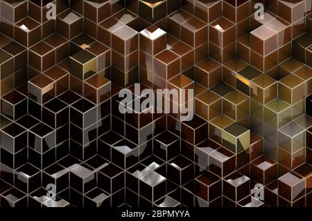 polished shiny 3d cubes Stock Photo - Alamy
