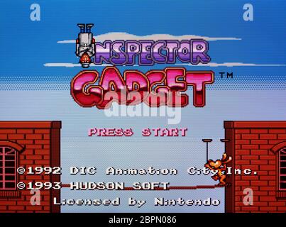 Inspector Gadget - SNES Super Nintendo - Editorial use only Stock Photo ...